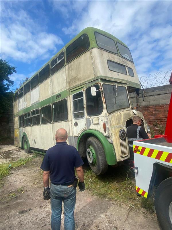 Vehicle Details: 1966 Leyland PD3 Titan. Half cab, back loader. Ex ...
