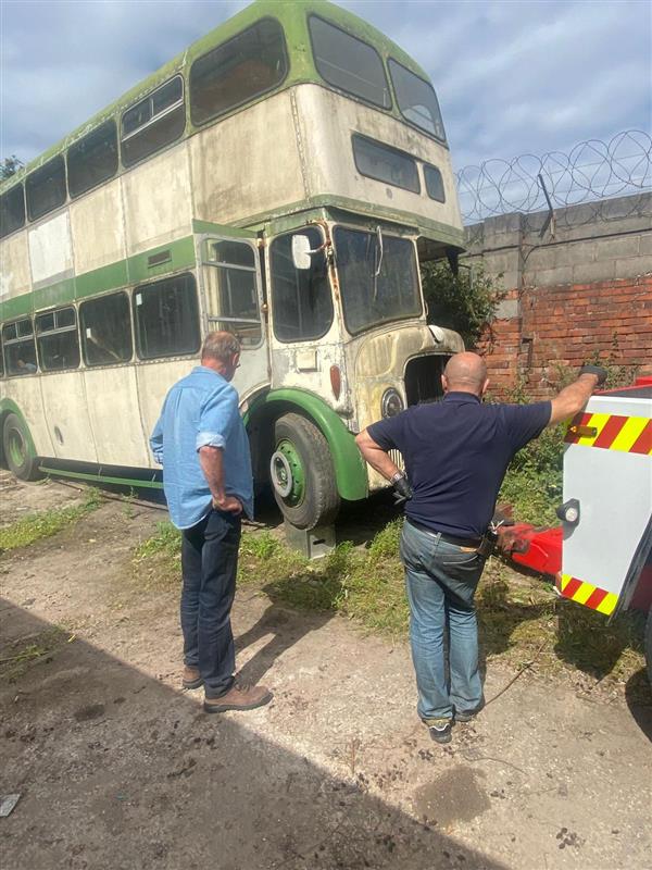 Vehicle Details: 1966 Leyland PD3 Titan. Half cab, back loader. Ex ...