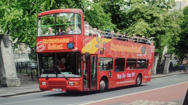 Vehicle Details: Convertible open top double decker bus, Volvo Olympian ...